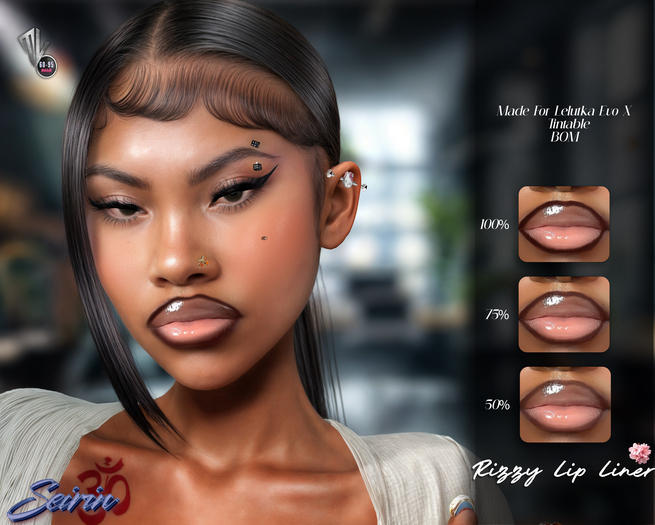 Second Life Marketplace - [SEIRIN] - Rizzy Lip Liner