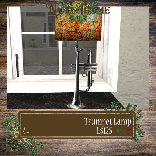 Second Life Marketplace - -NyteThyme- Trumpet Lamp BOX