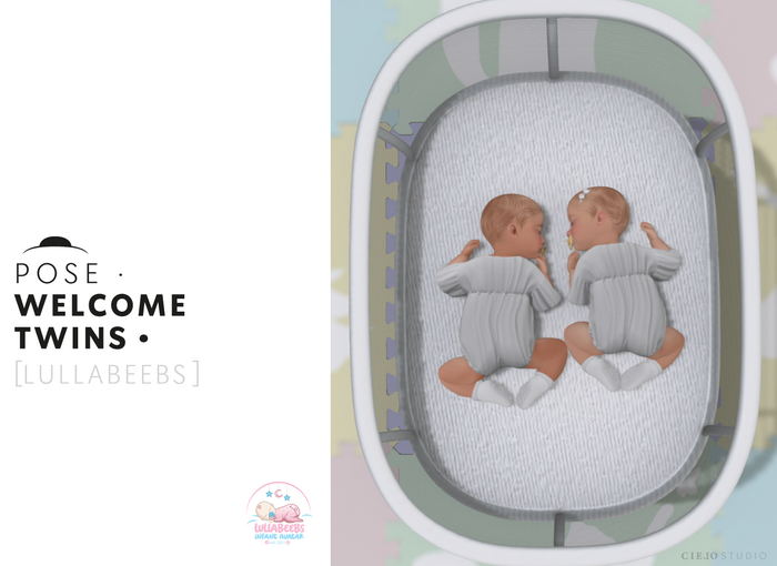 Second Life Marketplace - CIELO STUDIO - Pose WELCOME TWINS (Lullabeebs)