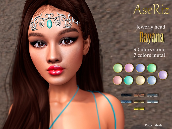 Second Life Marketplace - AseRiz - jewelry head Rayana