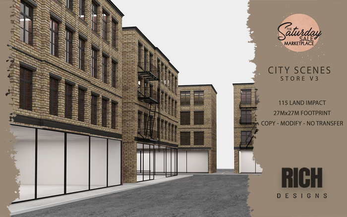 Second Life Marketplace - RICH City Scenes Store V3 The Saturday MP ...