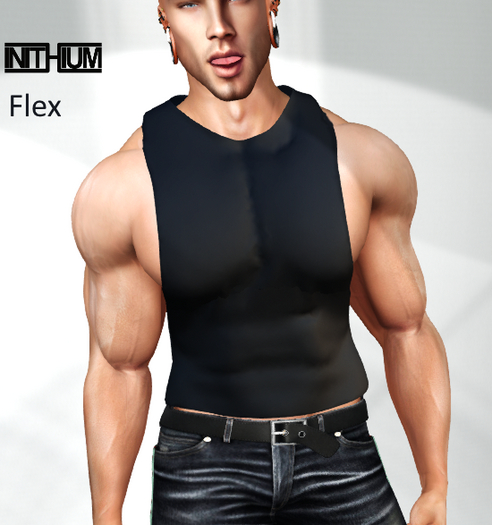 Second Life Marketplace - Brutal Mark sleevless Black Kario Flex