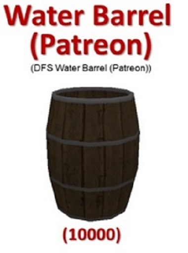Second Life Marketplace - DFS Water Barrel (Patreon)