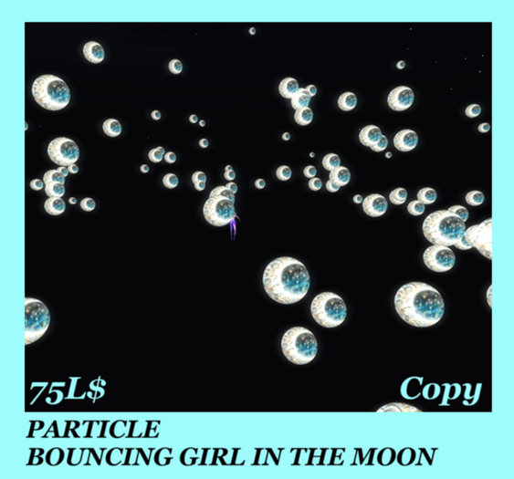 Second Life Marketplace - PARTICLE BOUNCING GIRL IN THE MOON