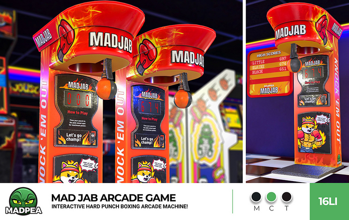 Second Life Marketplace - MadPea Mad Jab Arcade Game