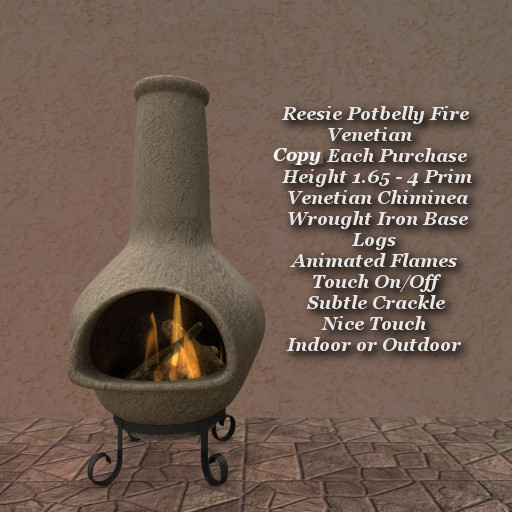 Second Life Marketplace - Reesie Potbelly Fire Venetian1