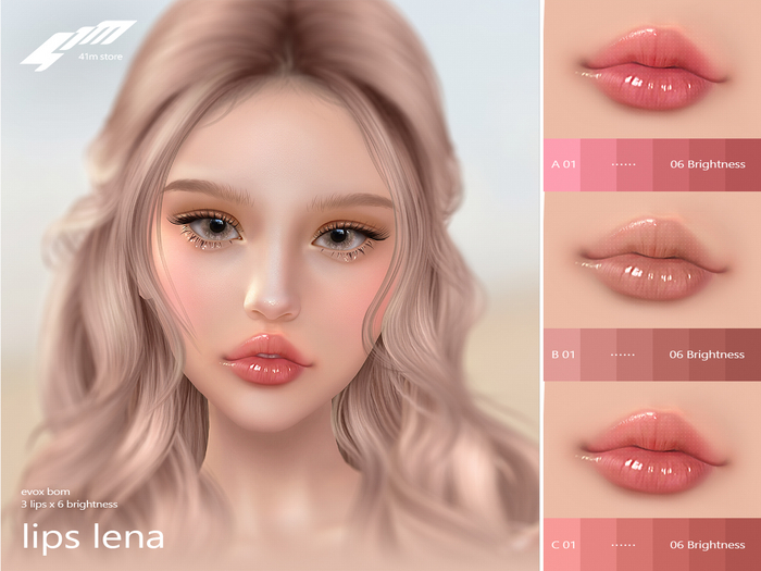 Second Life Marketplace - 41m / Lips Lena / EvoX: 18 Colors