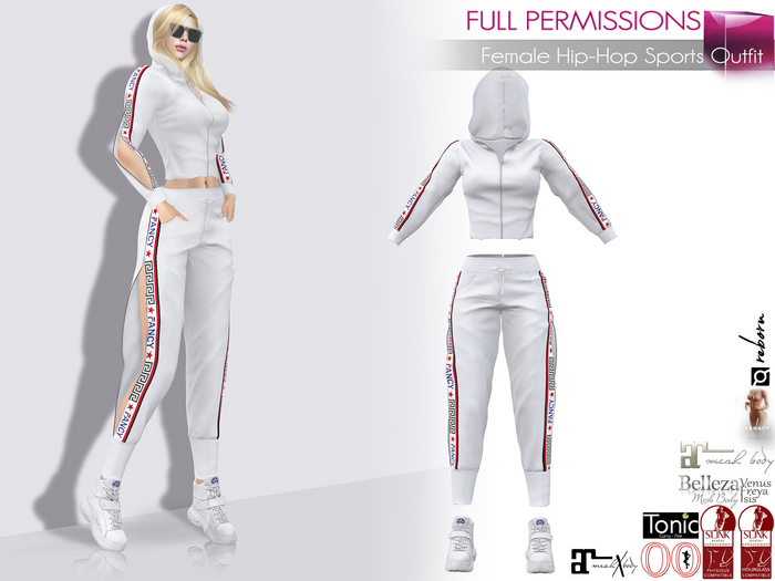 Second Life Marketplace - Full Perm SAVE! 3in1 Female Hip-Hop Sports ...