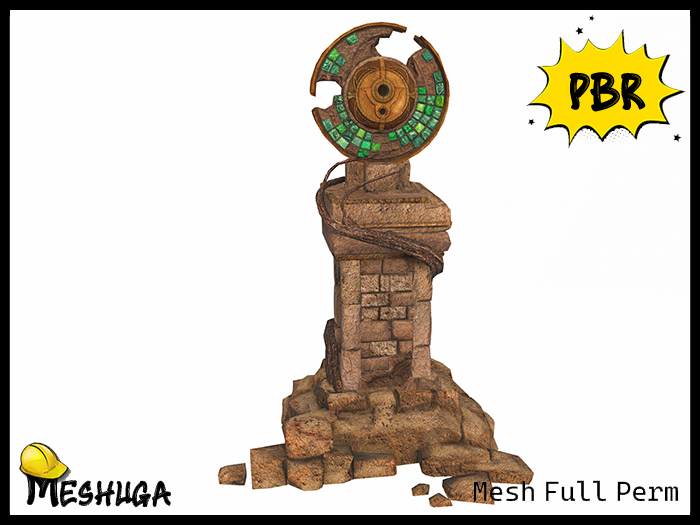 Second Life Marketplace - Meshuga PBR Enchanted Runestone Altar FULL ...