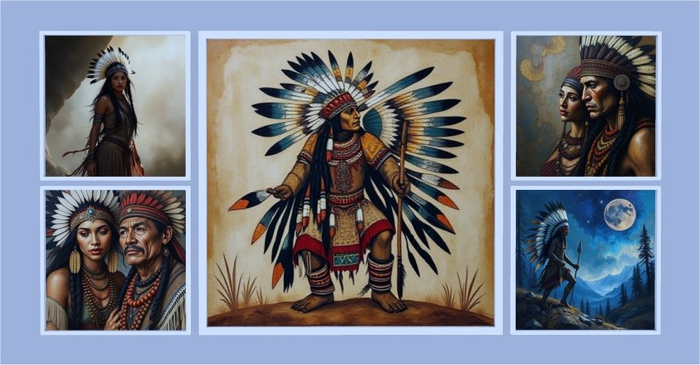 Second Life Marketplace - Native American 5 photo AI (Rez to Unpack)
