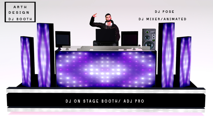Second Life Marketplace - ARTH - DJ On Stage BOOTH/ ADJ PRO