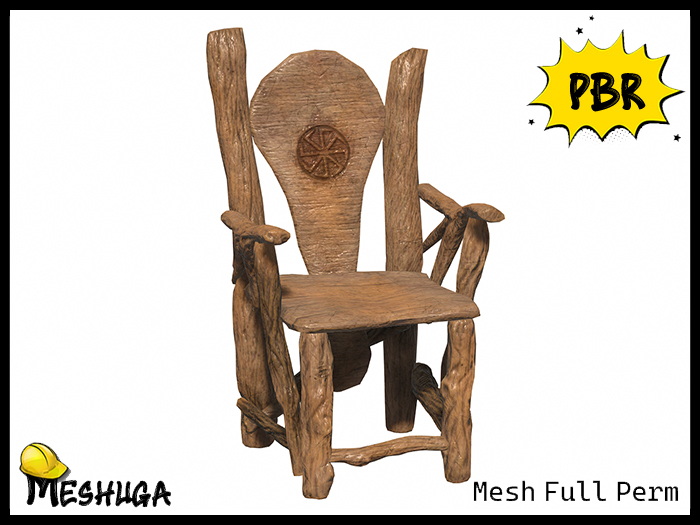 Second Life Marketplace - Meshuga PBR Fantasy Forest Furniture - Chair ...