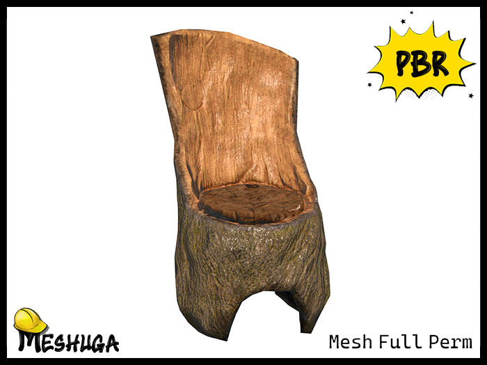 Second Life Marketplace - Meshuga PBR Fantasy Forest Furniture - Chair ...