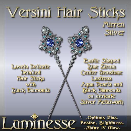 Second Life Marketplace - * * PROMO * * VERSINI Mirren Hair Sticks OP ...