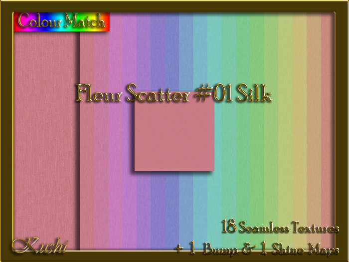 Second Life Marketplace - Fleur Scatter #01 SILK Texture Pack
