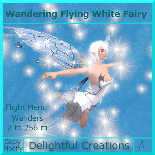 Second Life Marketplace - Wandering Flying White Fairy