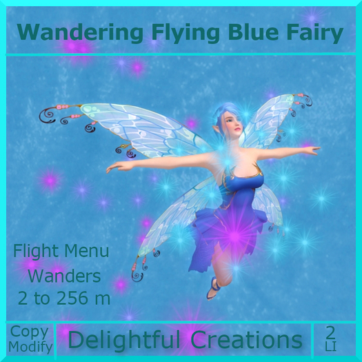 Second Life Marketplace - Wandering Flying Blue Fairy