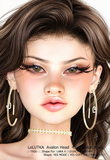 Second Life Marketplace - LeLUTKA Avalon Head 4.0 - Shape Anok