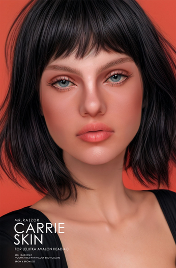 Second Life Marketplace - [MR] Carrie Head Skin for Lel.Avalon EVOX ...