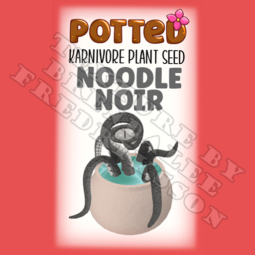 Second Life Marketplace - Potted: Karnivore Plant Seed: Noodle Noir ...
