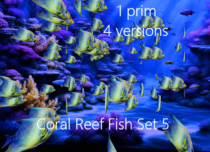 Second Life Marketplace - Coral Reef Fish Set 5-schools of fish