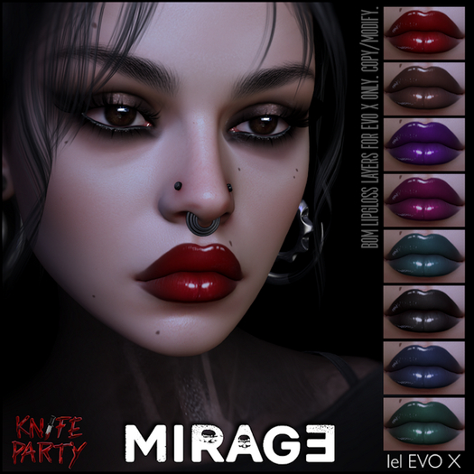 Second Life Marketplace - Knife Party // Mirage Lips // Evo X // DEMO