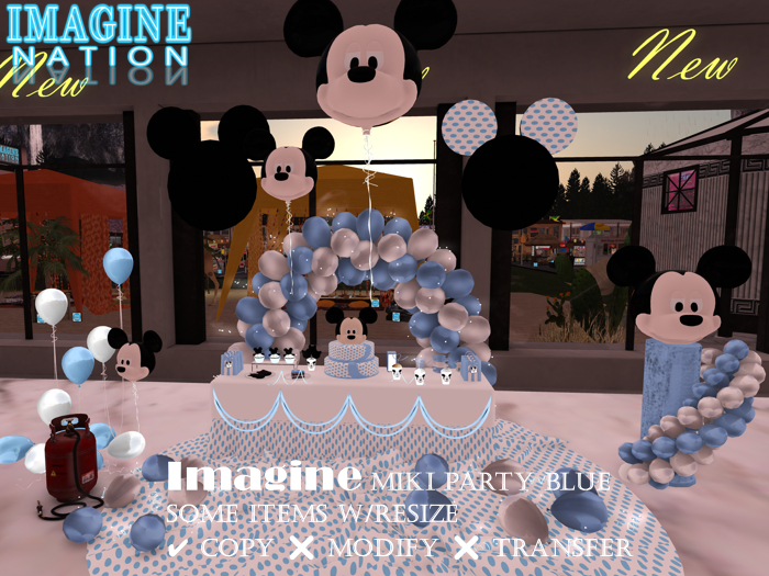 Second Life Marketplace - Imagine Blue Mikki Party