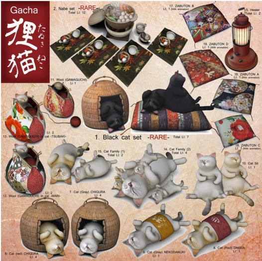 Second Life Marketplace - 2. [[RH]] TANUKINEKO Gacha Nabe - RARE ...