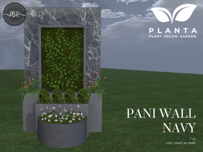 Second Life Marketplace - Planta - Pani Wall Navy