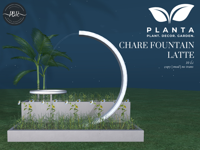 Second Life Marketplace - Planta - Chare Fountain Latte