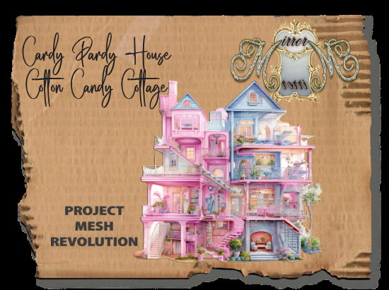 Second Life Marketplace - CARDY DOLLS - HOUSE - COTTON CANDY COTTAGE