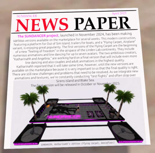 Second Life Marketplace - News Paper prop