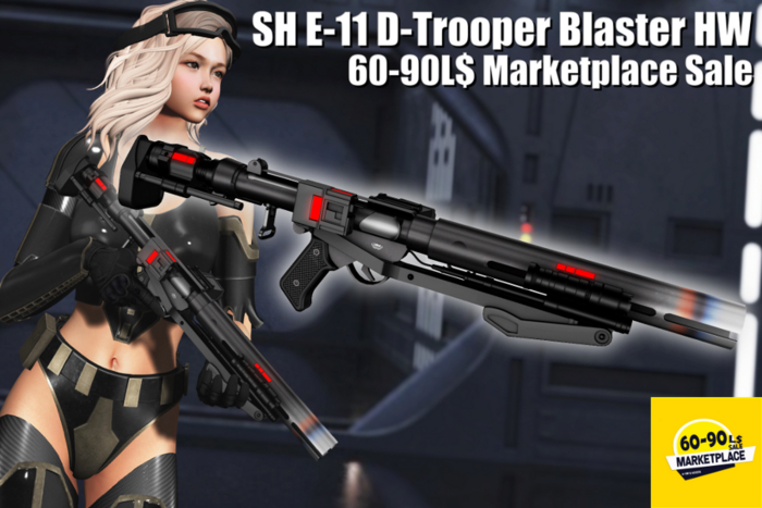 Second Life Marketplace - SH E-11 D-Trooper Blaster HW F (Unpack ...