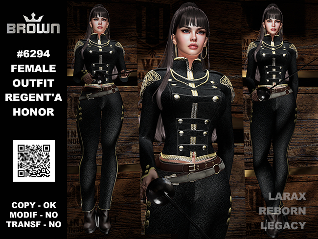 Second Life Marketplace - 6294 Female Outfit Regent's Honor LARAX ...
