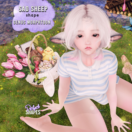 Second Life Marketplace - *PS* Sad Sheep Shape - GENUS MORPHtoon head ...