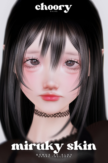 Second Life Marketplace - .choory. miruky skin - GENUS SLUV 2K - [GREY ...