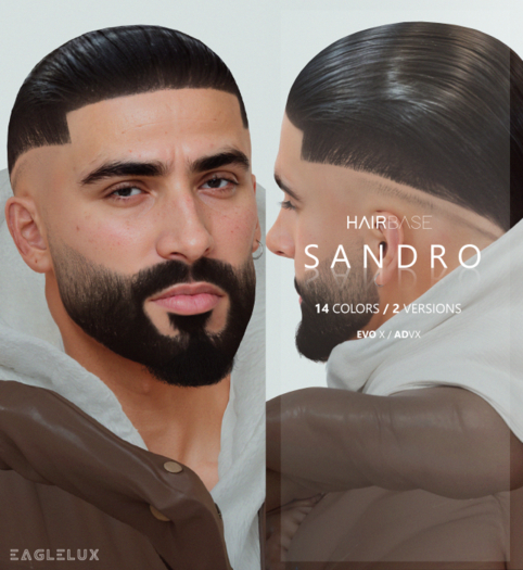 Second Life Marketplace - EGX. BOM Sandro Hairbase DEMO