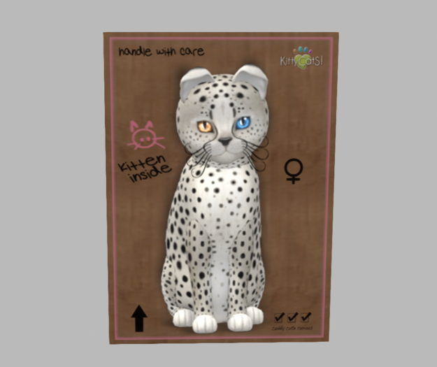 Second Life Marketplace - Female White Spotted Female Breedable Cat ...