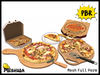 Second Life Marketplace - Meshuga PBR Pizza - Capricciosa FULL PERM MESH