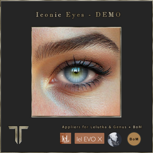 Second Life Marketplace - Tville - Iconic Eyes DEMO for Lelutka EVO ...