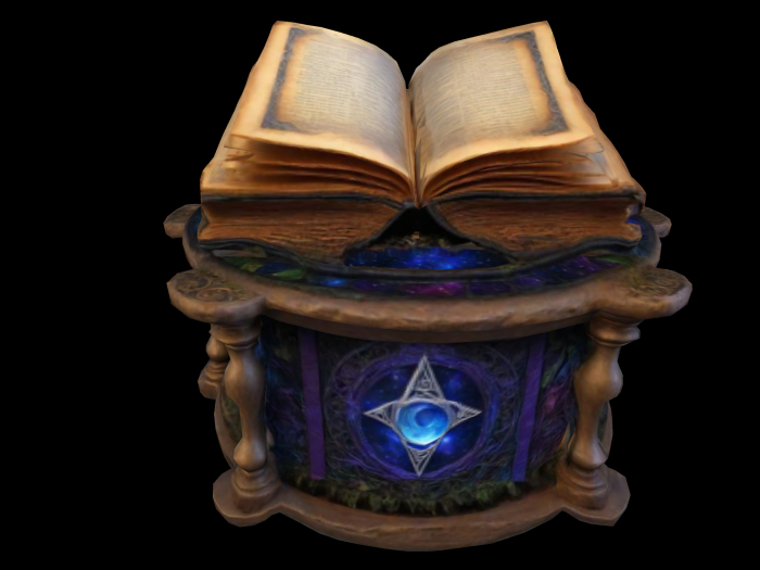 Second Life Marketplace - HB: Wiccan Spell Book Statue FuLL PERM