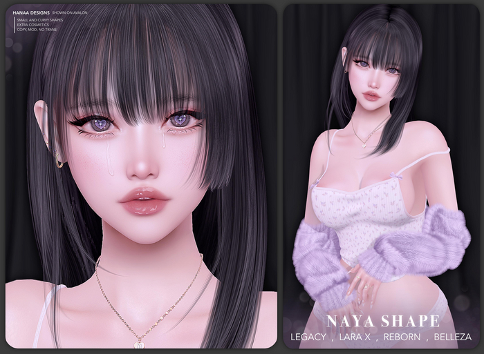 Second Life Marketplace - Naya Shape | Lelutka Avalon Evo X