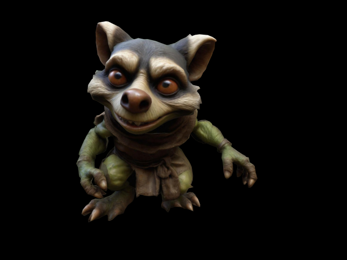 Second Life Marketplace - HB: Angry Racoon Goblin Statue FuLL PERM