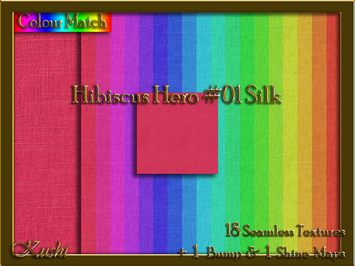 Second Life Marketplace - Hibiscus Hero #01 SILK Texture Pack