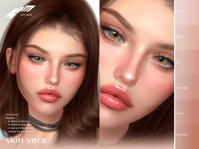Second Life Marketplace - 41m / Skin Vera / EvoX FATPACK
