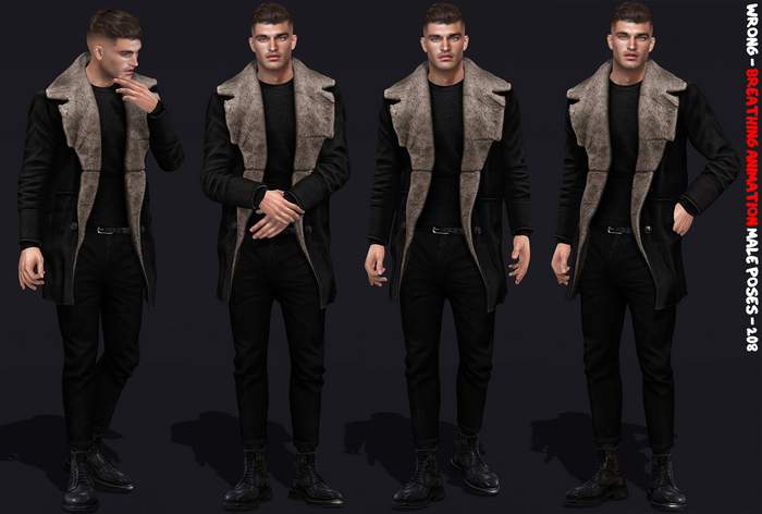 Second Life Marketplace - WRONG - BREATHING ANIMATION MALE POSES - 208