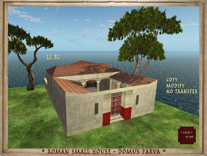 Second Life Marketplace - Roman Small House - Domus Parva