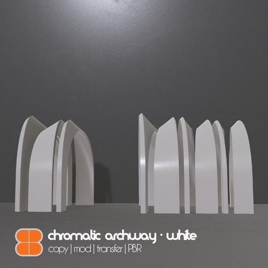 Second Life Marketplace - 8 Chromatic Archway PBR - White