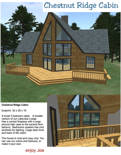 Second Life Marketplace - Chestnut Ridge Cabin
