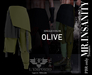Second Life Marketplace - L'Emporio&PL ::*Mr.Insanity *:: Trousers [OLIVE]